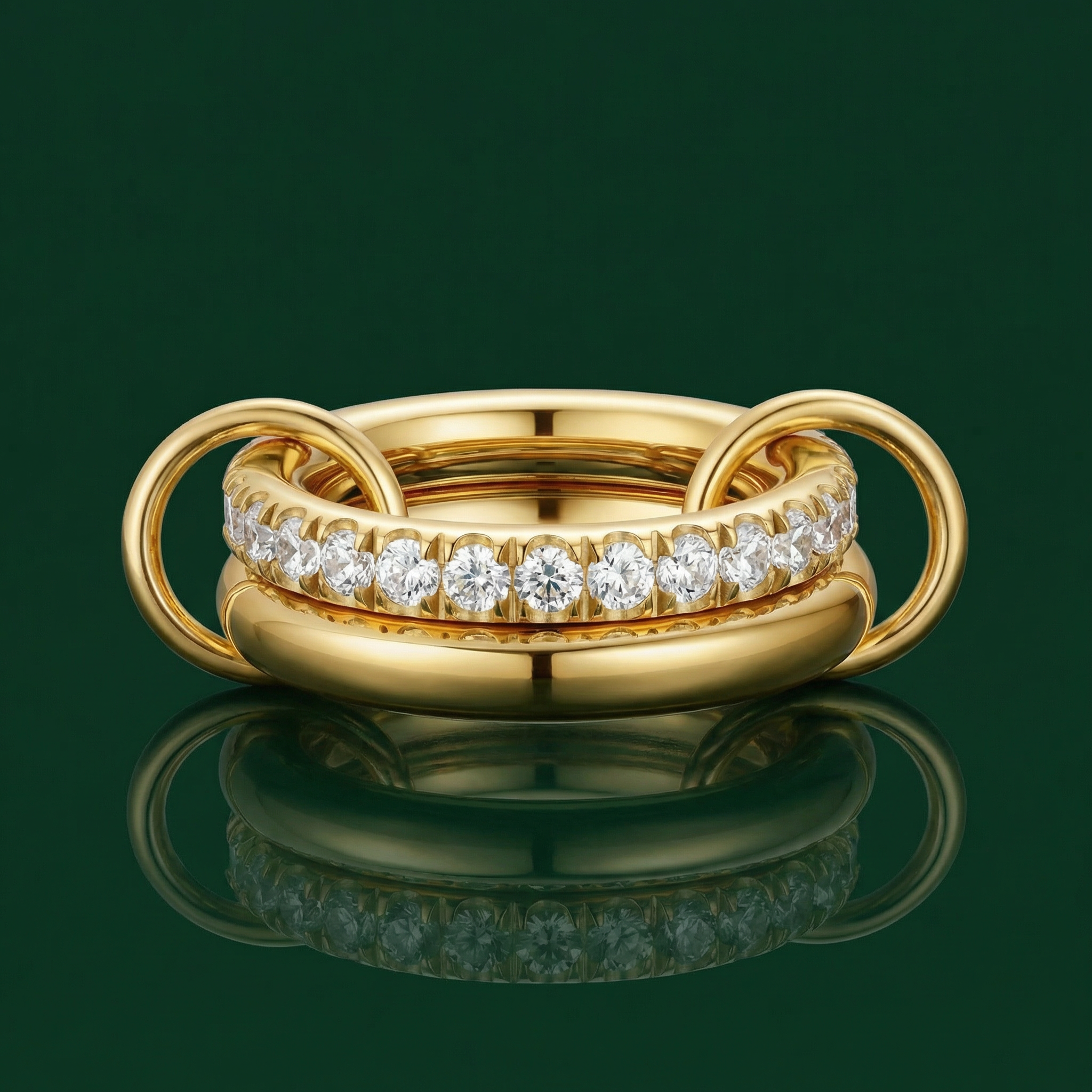 Pave Infinity Flow Ring – Maker & Muse